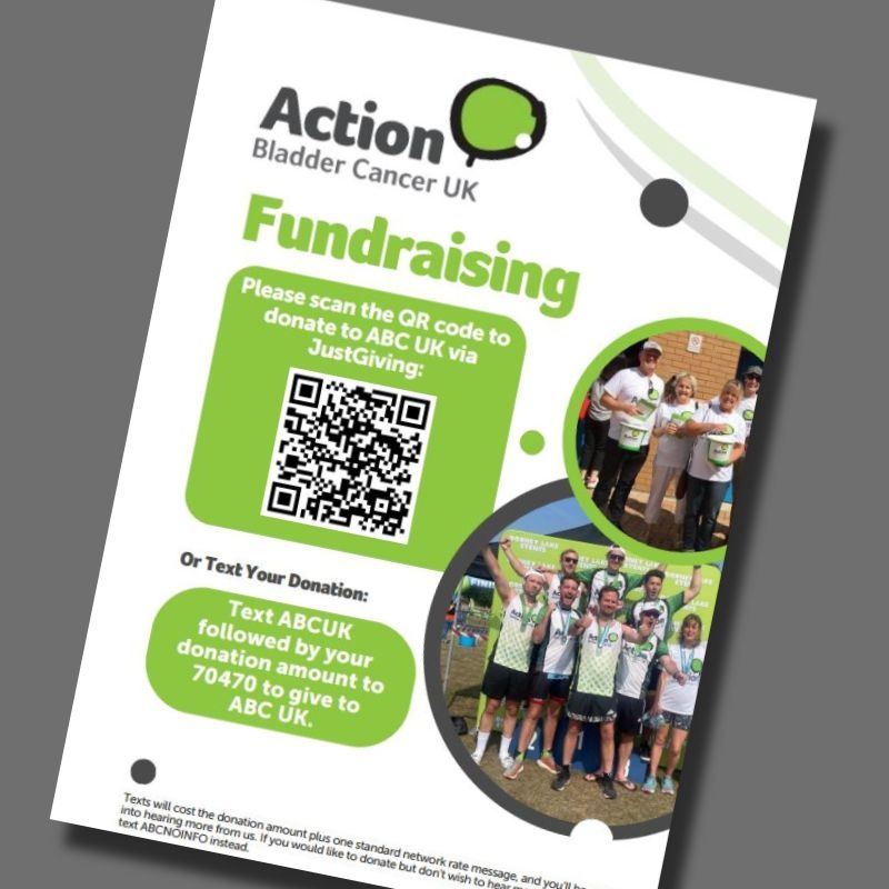 Action Bladder Cancer leaflet - Fundraising Flyer